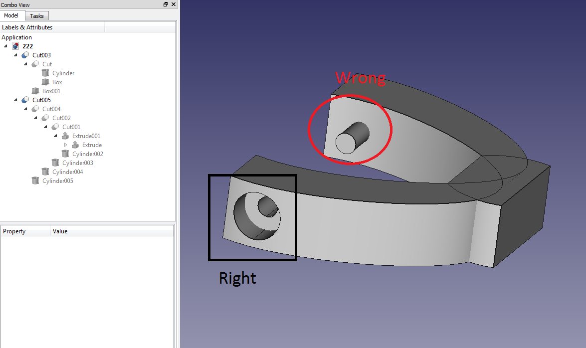 Yet another noob - Problems cuttings with two shapes! - FreeCAD Forum