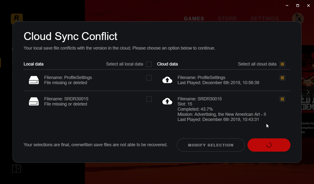 Corrupted game save : r/reddeadredemption